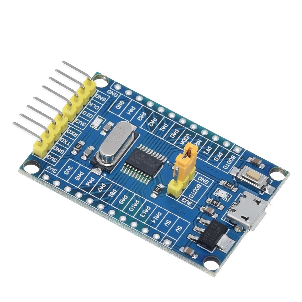 STM32F030F4P6 ARM CORTEX-M0 Core Board - 3.3V to 5V supply.