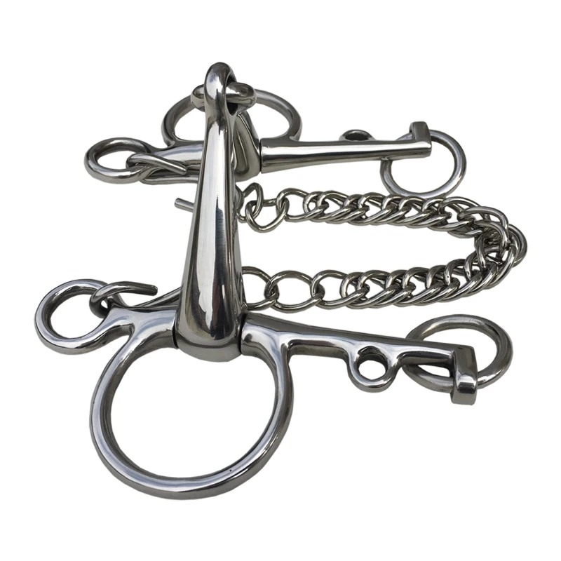 Stainless Steel Long Pelham Bit With Curb Chain Horse Equipment ...