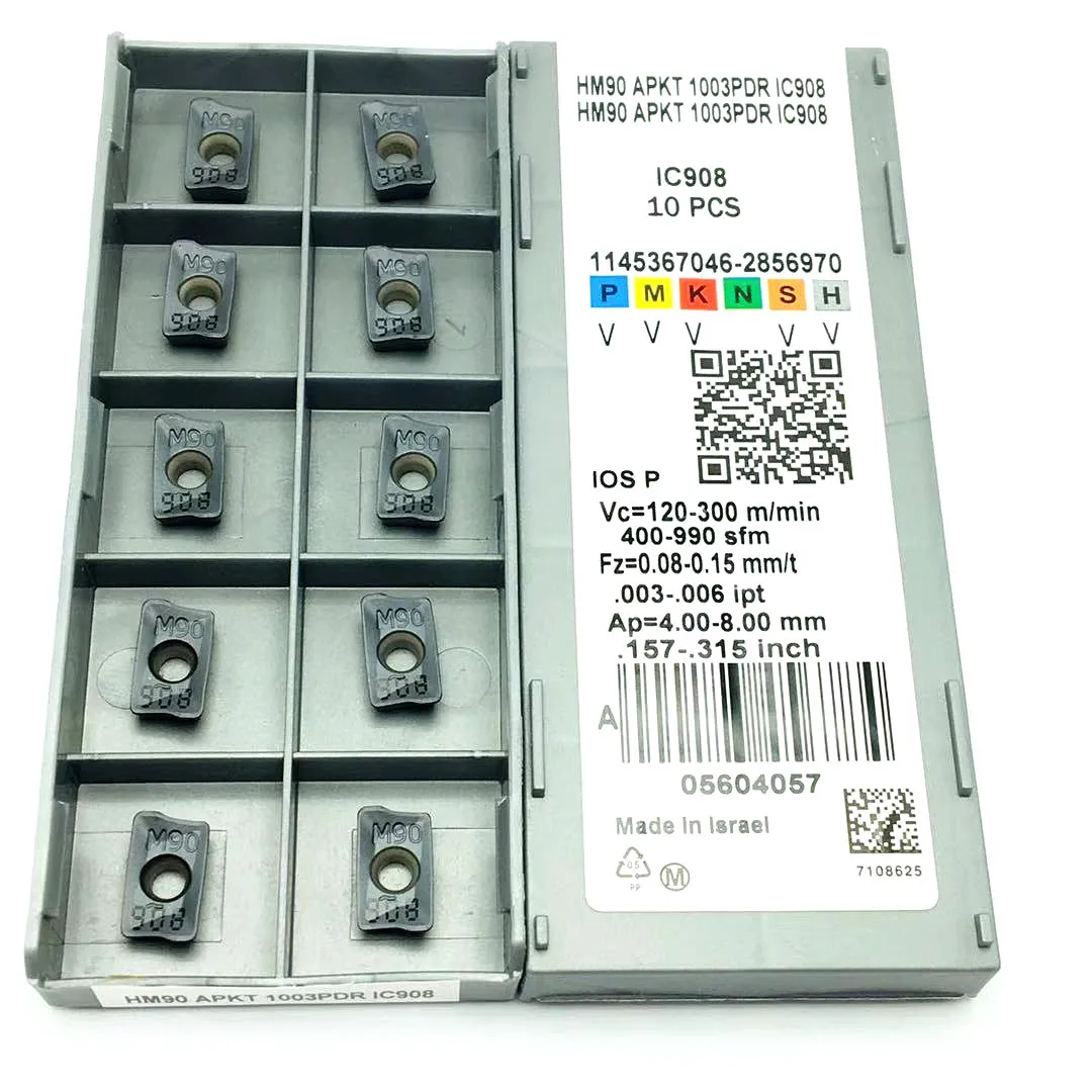Turning-insert-HM90-APKT1003-PDR-IC908-milling-cutter-Iscar-carbide ...