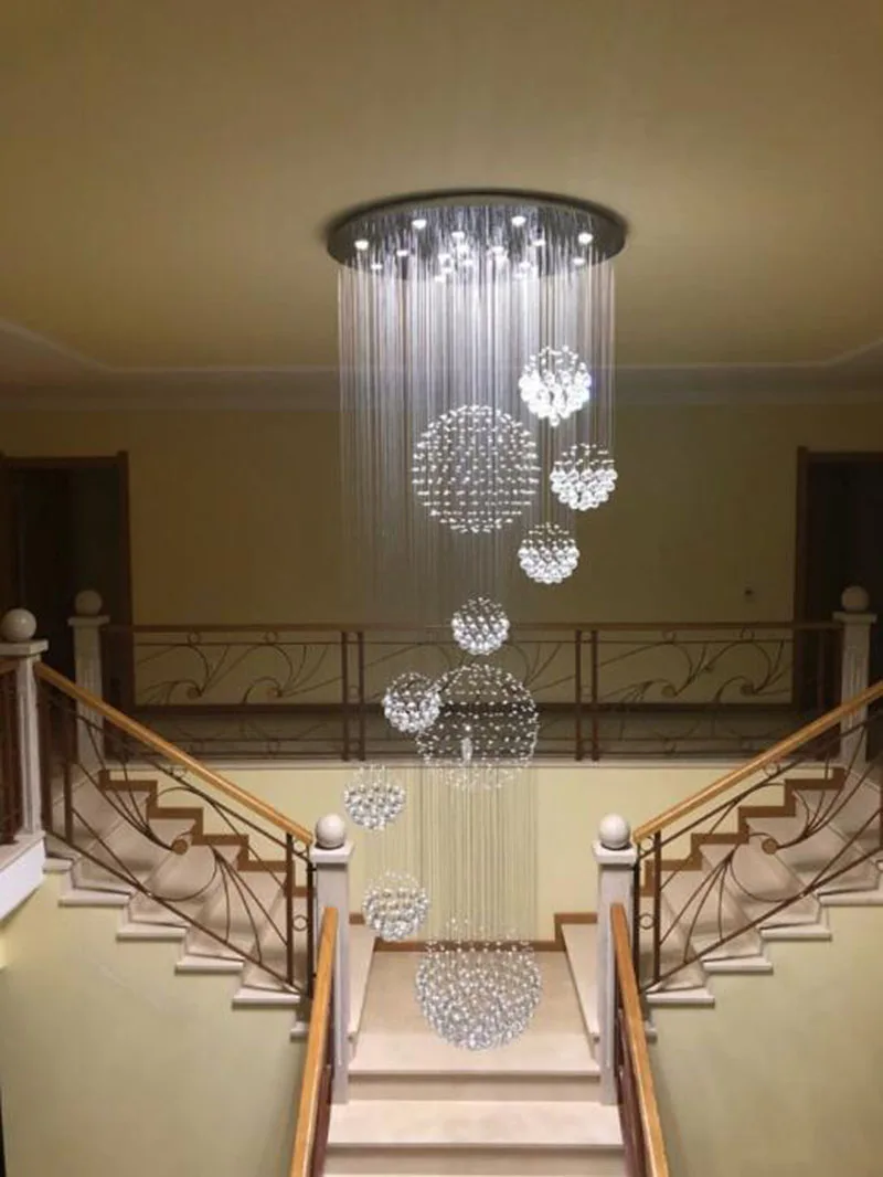 New-Modern-Lustre-Crystal-Ball-Design-Chandelier-Large-Lustres-De ...