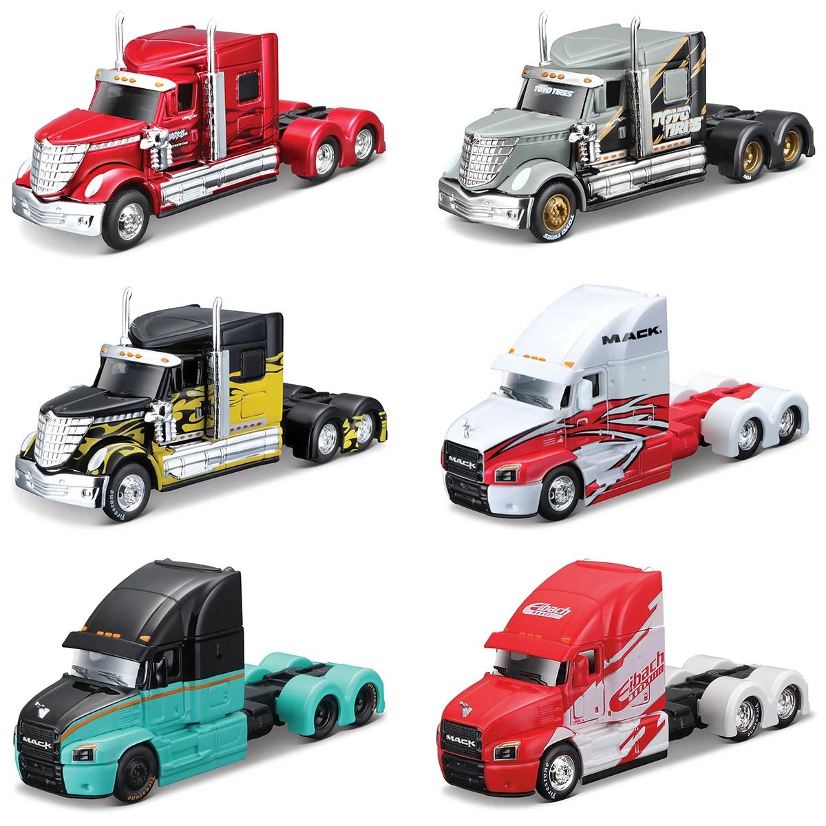 Maisto 1:64 Big Rig Vehicle Set Series Die Cast Collectible Hobbies ...