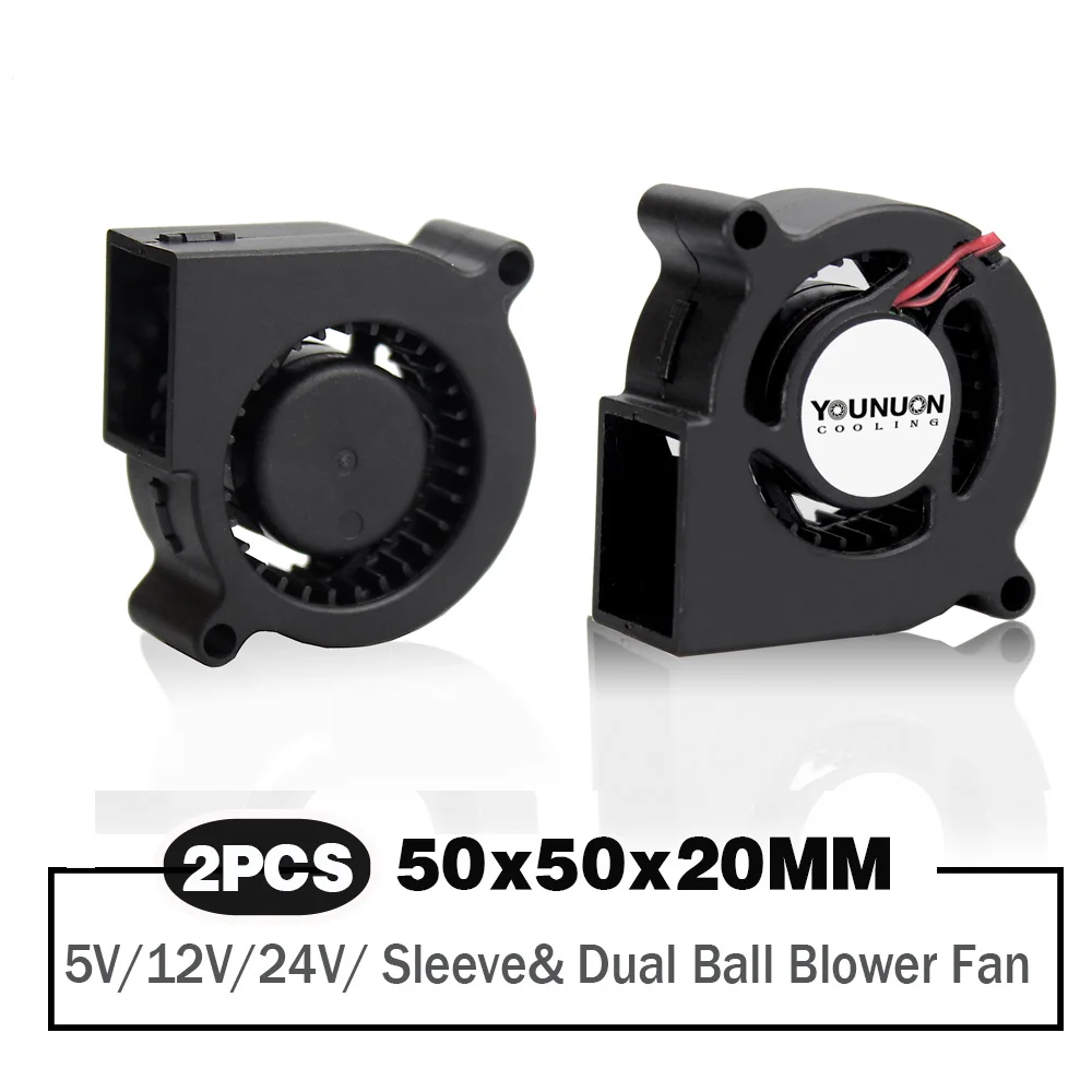 2-Pieces-50mm-Blower-Fan-5V-12V-24V-5020-Turbo-Blower-Fan-50x50x20mm ...