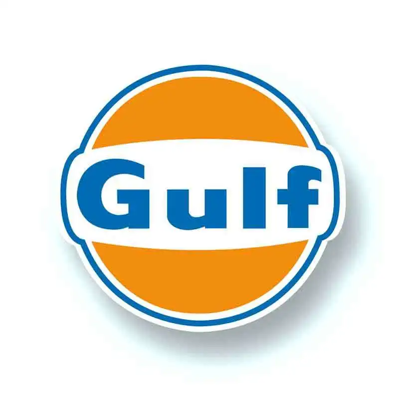 13cm X 12cm For Gulf Logo Vinyl Sponsor Vinyl Car Wrap Creative ...
