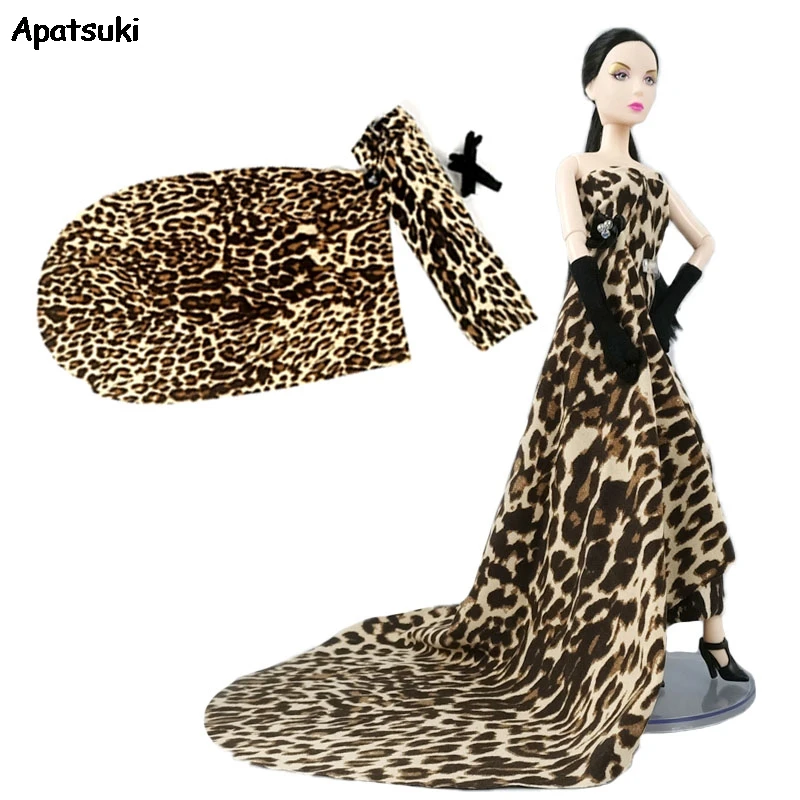 1/6 Doll Accessories Leopard Doll Clothes For Barbie Doll Dress Outfits ...