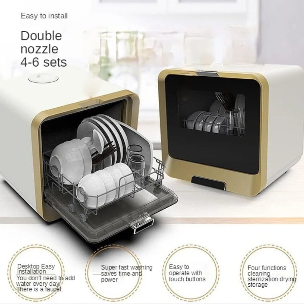 Installation-free Smart Home Desktop Automatic Dishwasher, Large ...