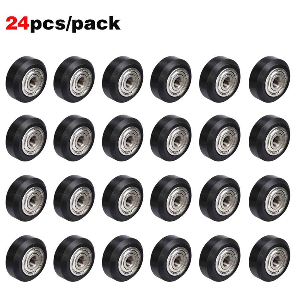 12/24pcs CNC Openbuilds Plastic POM Wheel with 625zz Idler Pulley Gear ...