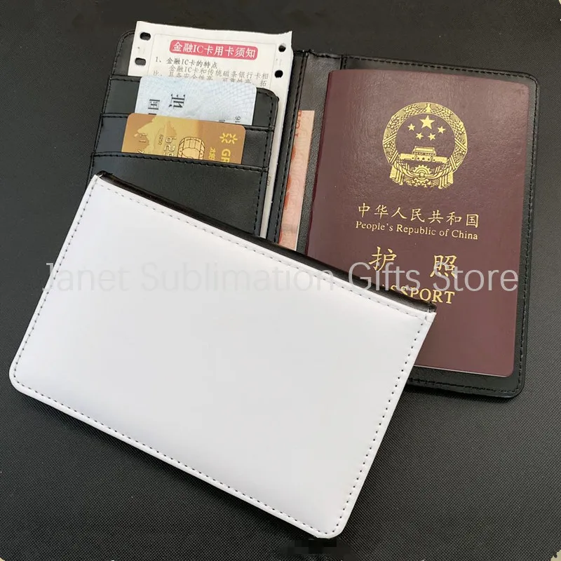 5pcs BLANK ระเหิดฝาครอบผู้ถือหนังสือเดินทาง ID Card กระเป๋าหนังกระเป๋า ...