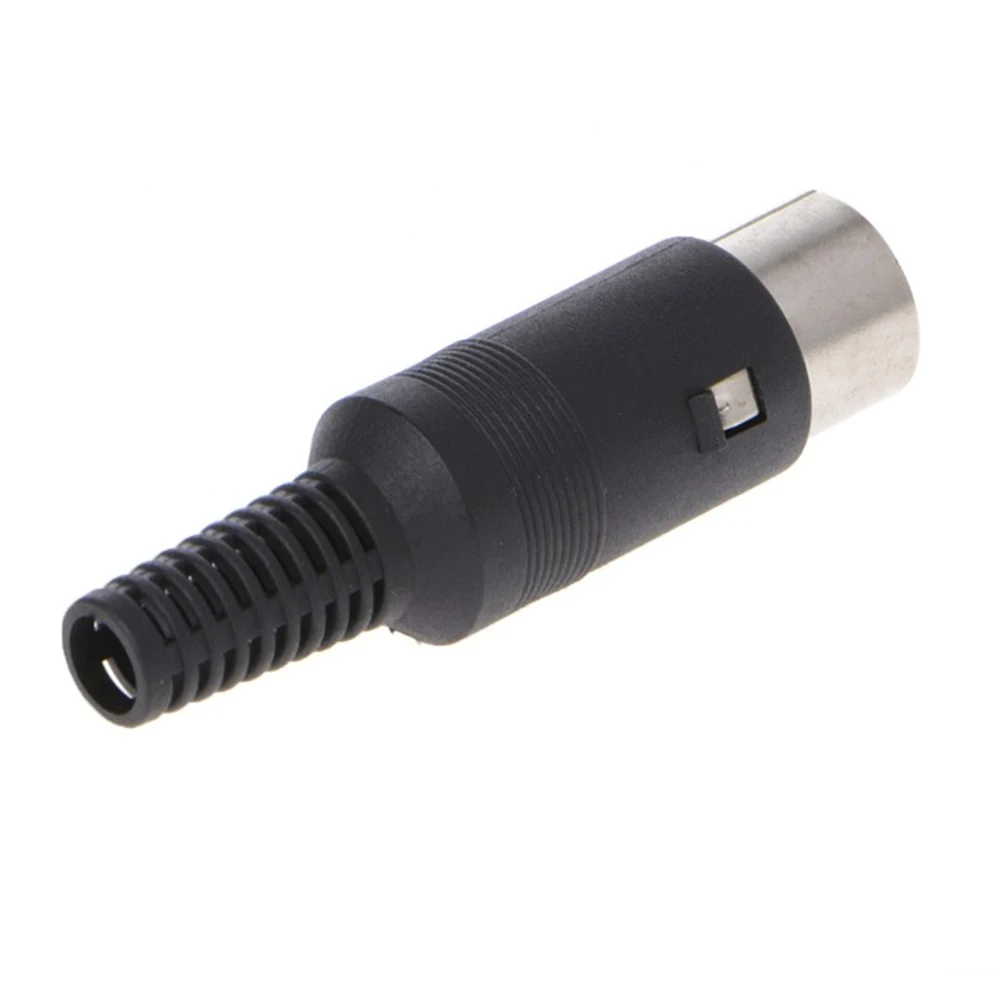 10PCS 5 Pin DIN Plug Male Connector Jack with Plastic Handle Keyboard ...
