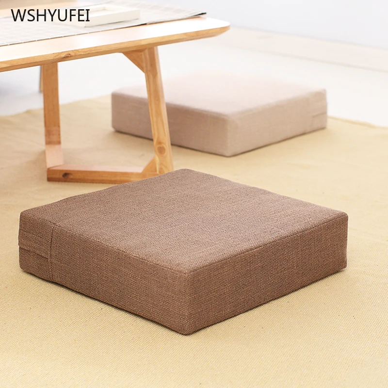Idyllic Square Futon Cushion On The Floor Removable And Washable Tatami ...