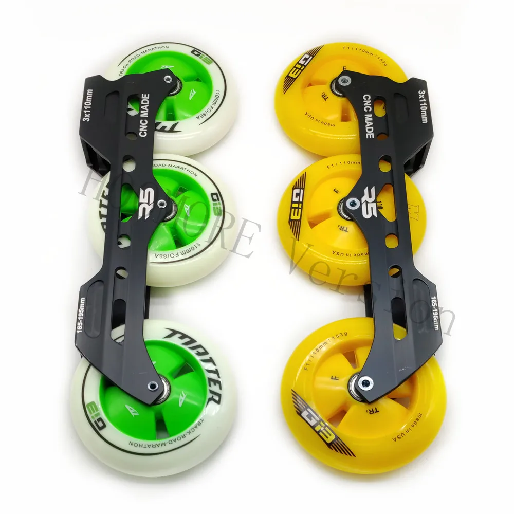 [3X110mm 110mm] Speed Inline Skate Frame for Speeding Racing Skating, Compatible for Powerslide ...