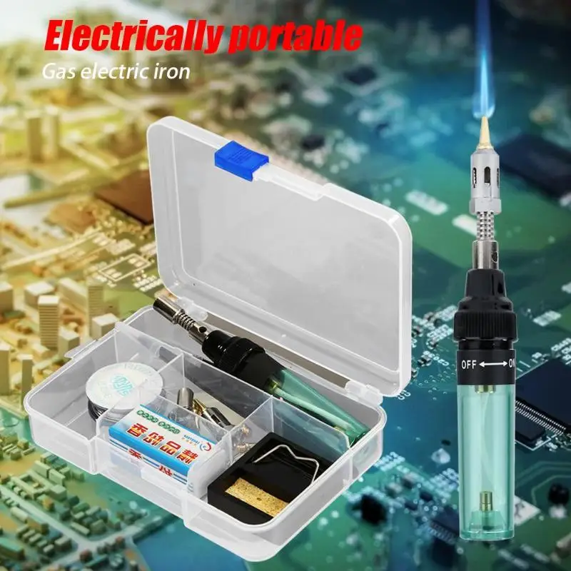 Portable Triad Butane Gas Electric Soldering Iron Set Universal Solder ...