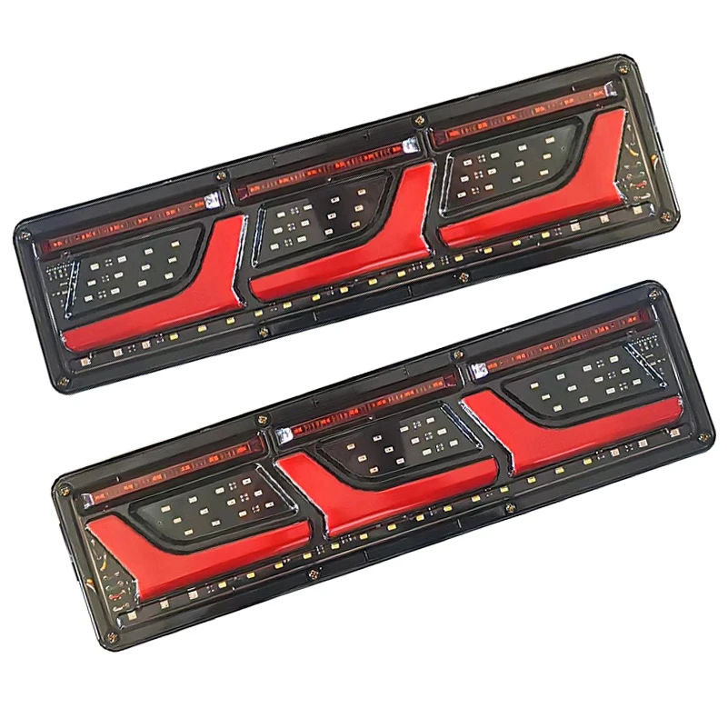 2X LED Truck Trailer Lorry Caravan Tail light Warning Lights Rear ...