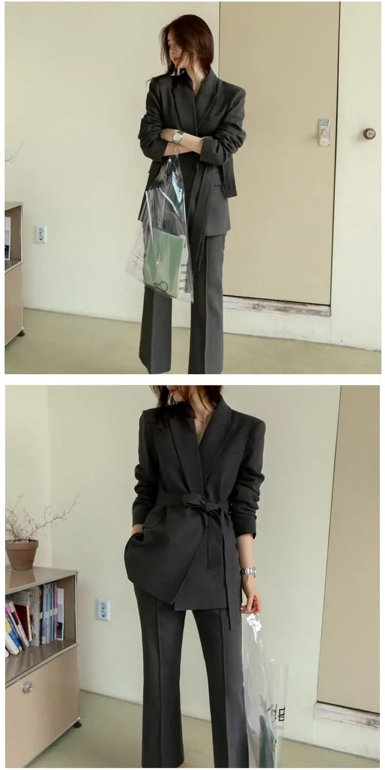 Женские брюки костюм офисный женский формальный OL брюки рабочая одежда 2 шт Наборы Женская ...