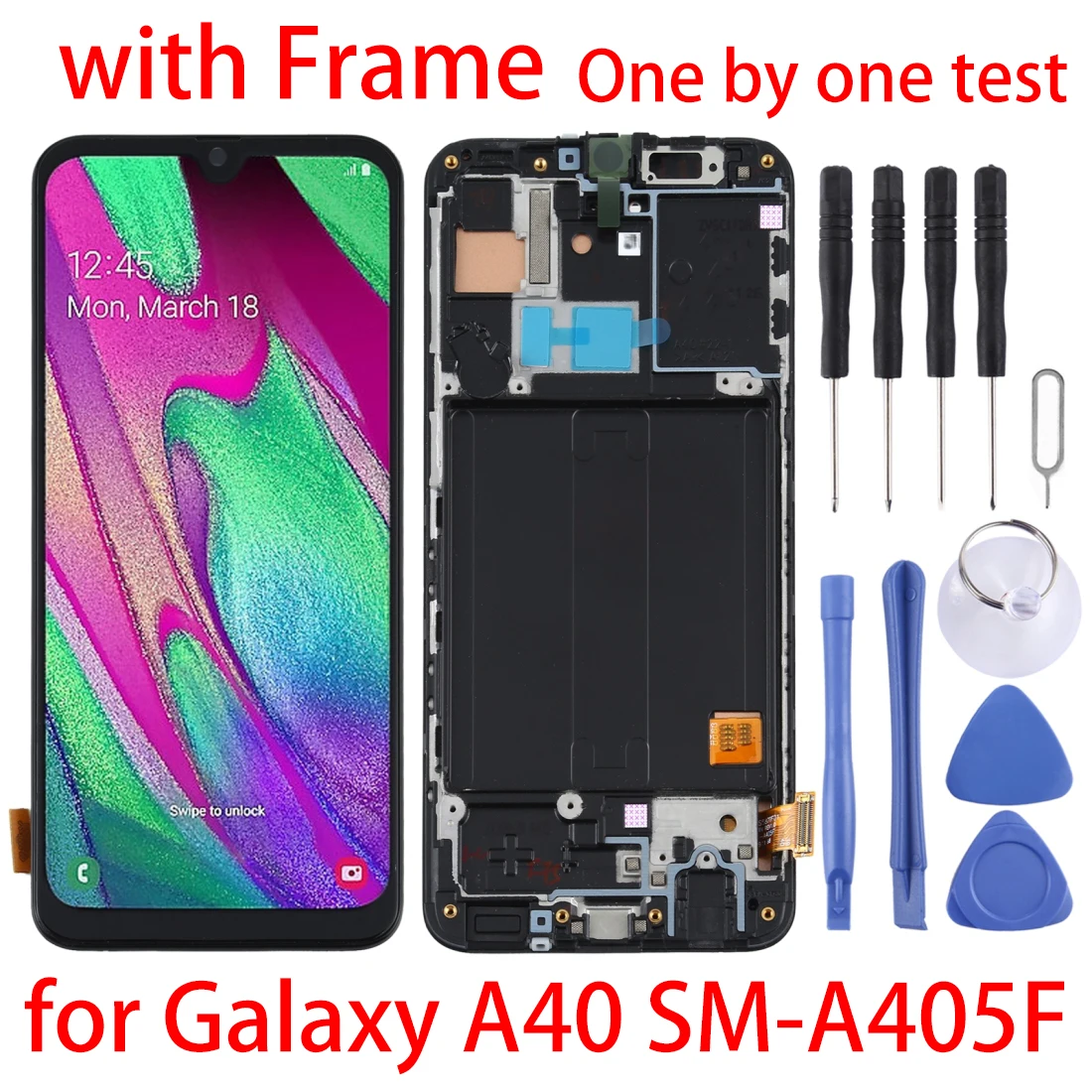 TFT Material For Galaxy A40 LCD Screen and Digitizer Full Assembly with ...