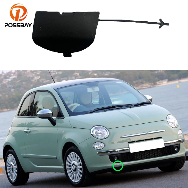 Car-Front-Bumper-Grille-Towing-Eye-Hook-Cover-Caps-for-FIAT-500-500C ...