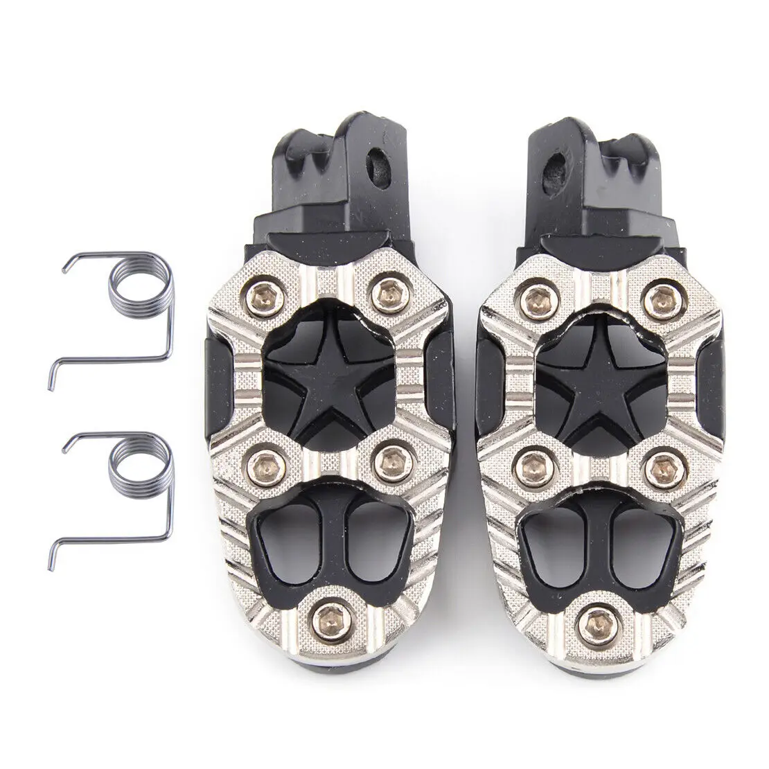 Universal-2pcs-8mm-Metal-Motorcycle-Foot-Rests-Footrests-Foot-Peg-Pedal ...