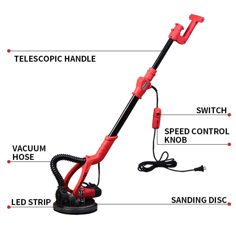 Long Wall Sanding Machine Putty Machine Vacuum Wall Sanding