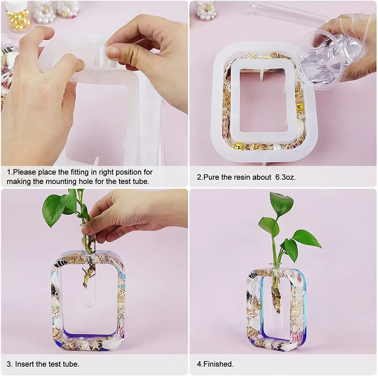 Craft Supplies & Tools Molds Propagation Station Silicone Mold Plant ...