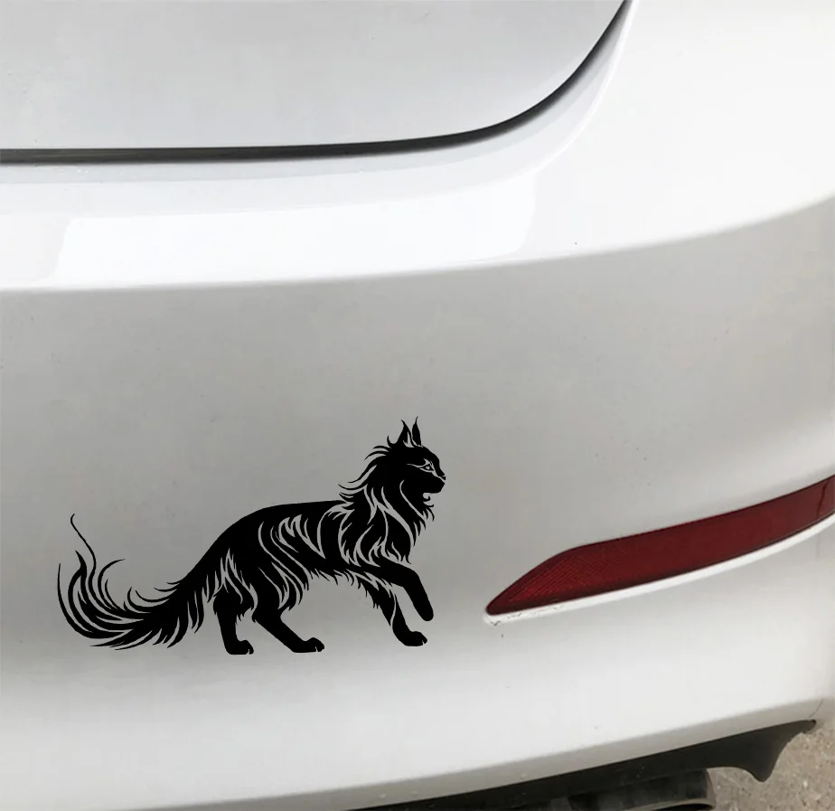 10 Styles Cartoon Character Cat Car Stickers Wrap Vinyl For car Door ...