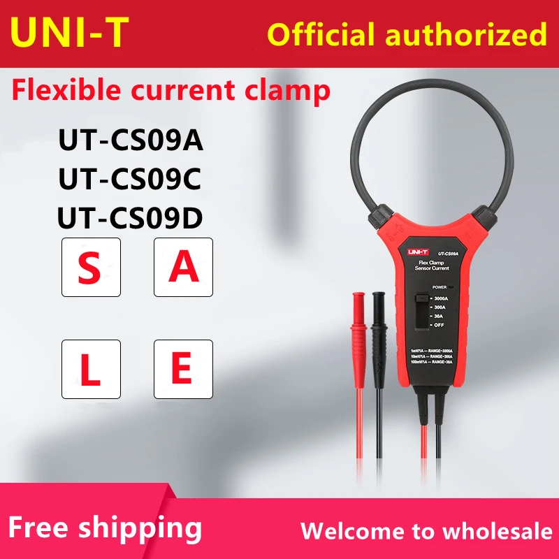 Uni-t Flex Clamp Sensor 3000a Flexible Ac Ammeter, Oscilloscope / Multimeter Current Probe 1.5a ...