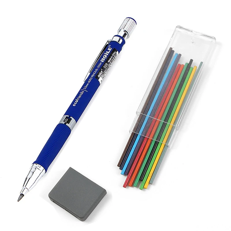 2-0mm-Mechanical-Pencils-Set-2B-Colorful-Pencil-Lead-Automatic-Pencil ...
