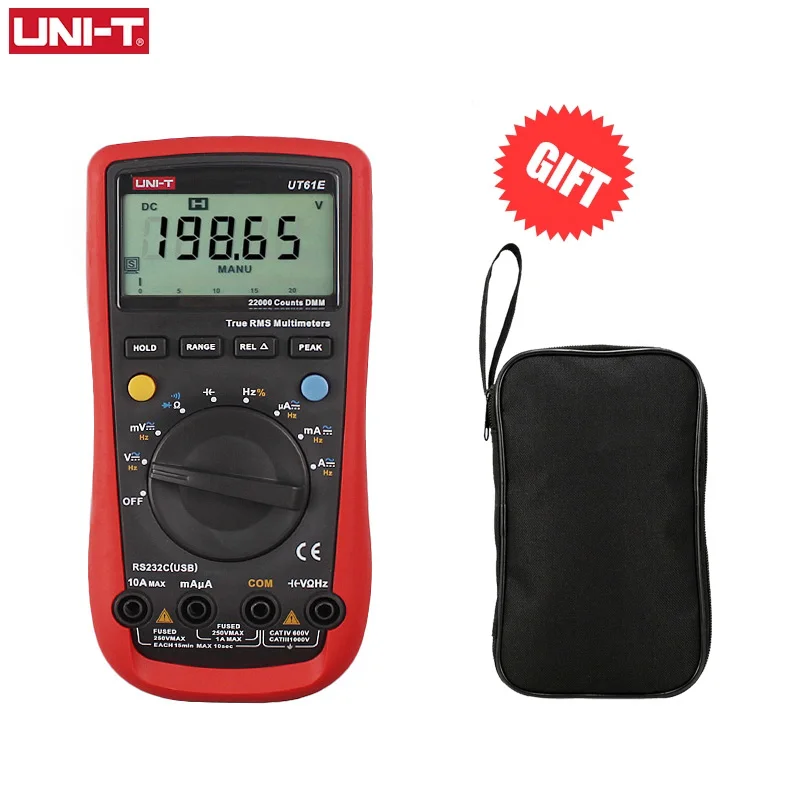 True Rms Digital Multimeter UNI T UT61E Auto Range UT61A/B/C/D AC DC ...