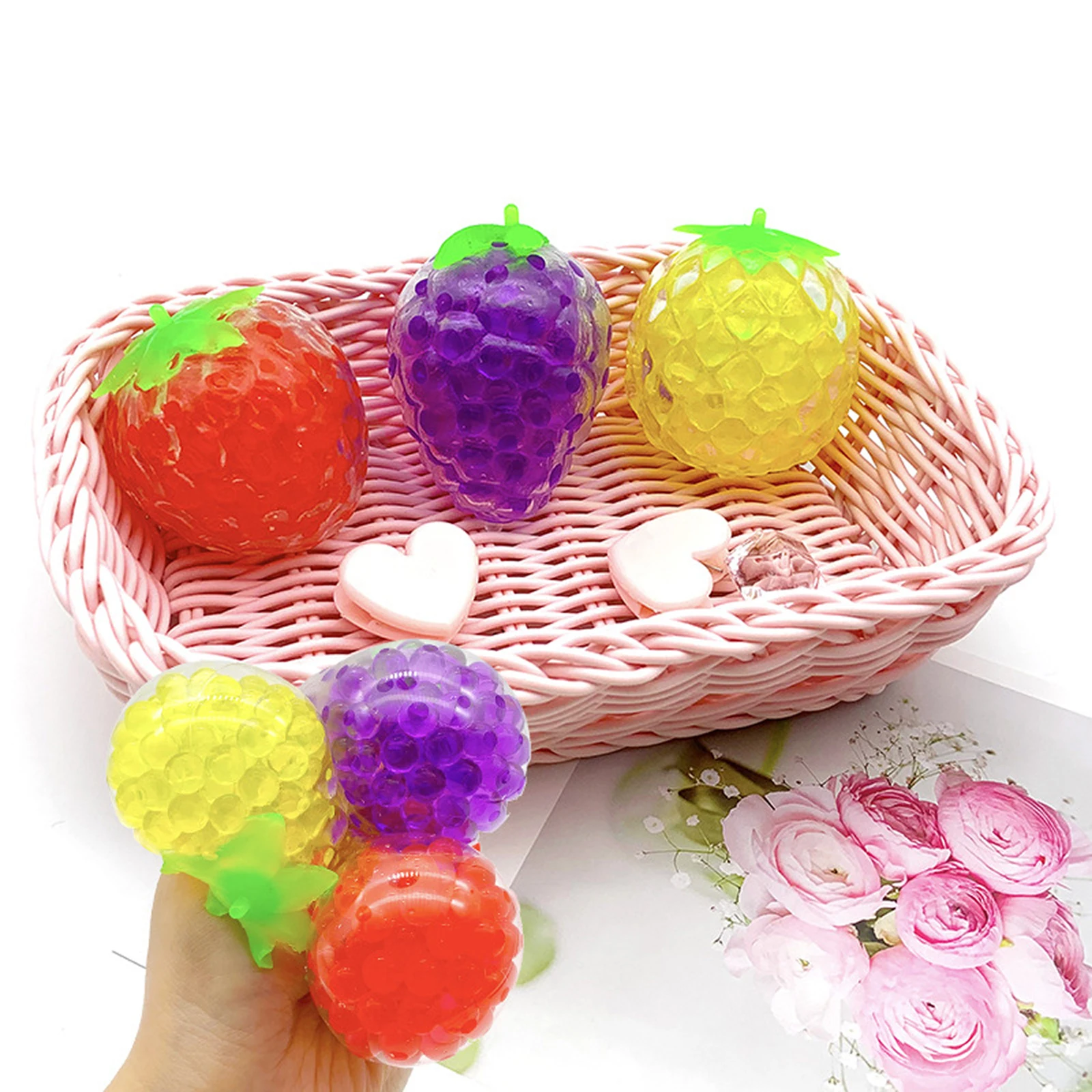 Squeeze-Fruits-Ball-Pressing-Kneading-Multicolor-Strawberry-Grape ...