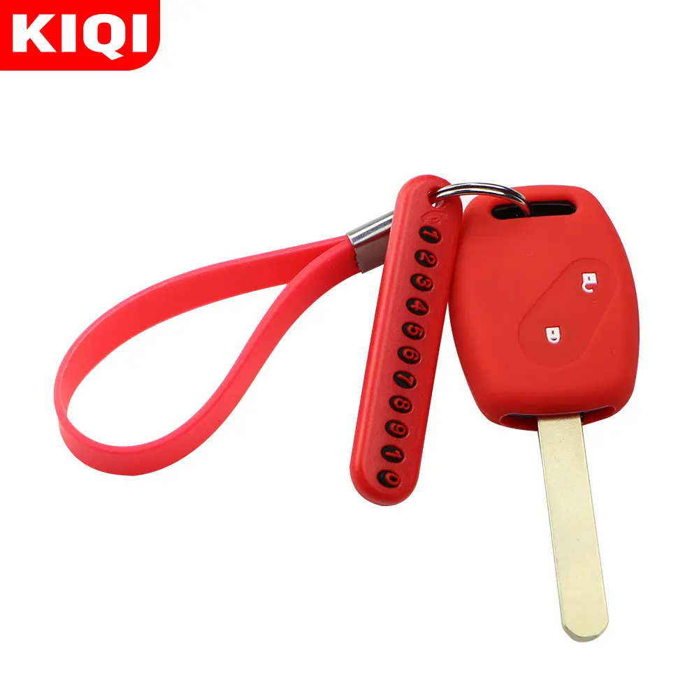 Funda para llavero de coche, accesorio para Honda Civic Accord, redgeline Pilot Fit, CRV, FRV ...