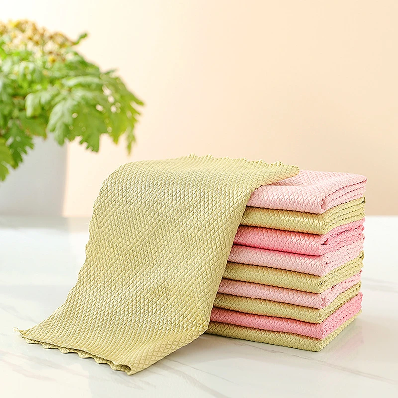 Other Home & Living - 5x Cleaning Cloths Special Fish Scale Wipes Cloth ...