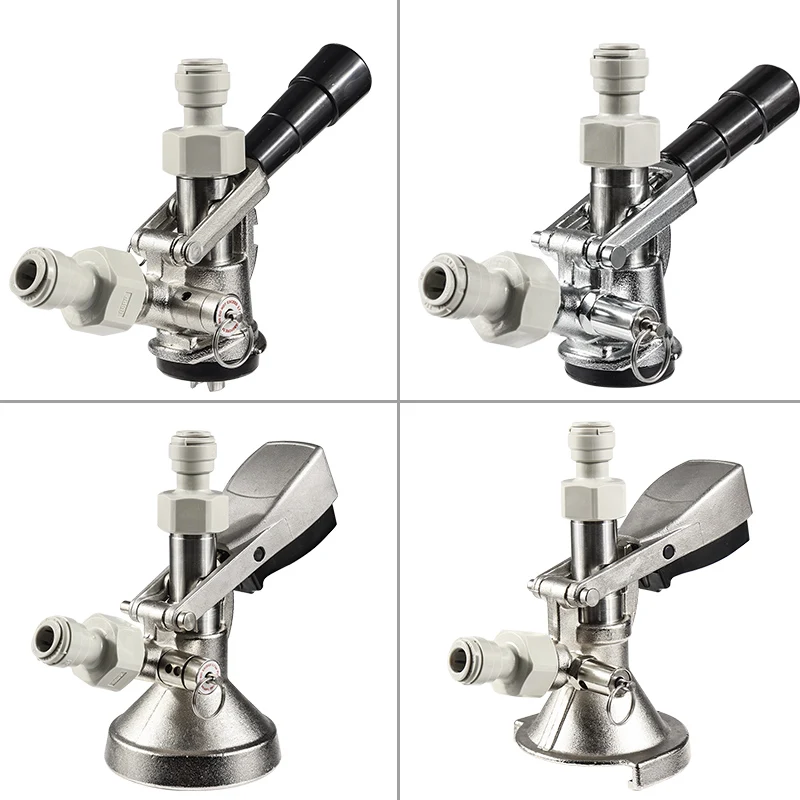 Keg Coupler Draft Beer Keg Coupler Tap Dispenser with Push In Fitting ...