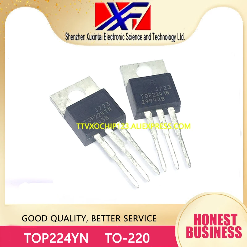 10Pcs/Lot TOP224YN TO220 TOP224 IC OFFLINE SWIT PWM OCP HV TO 220 ...