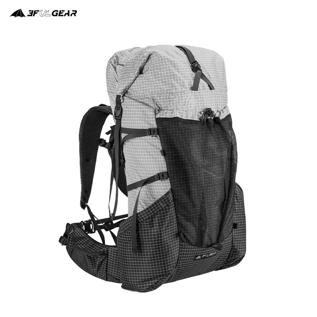 3F UL GEAR Backpack Ultralight Frame YUE 45+10L Outdoor Hiking Camping ...