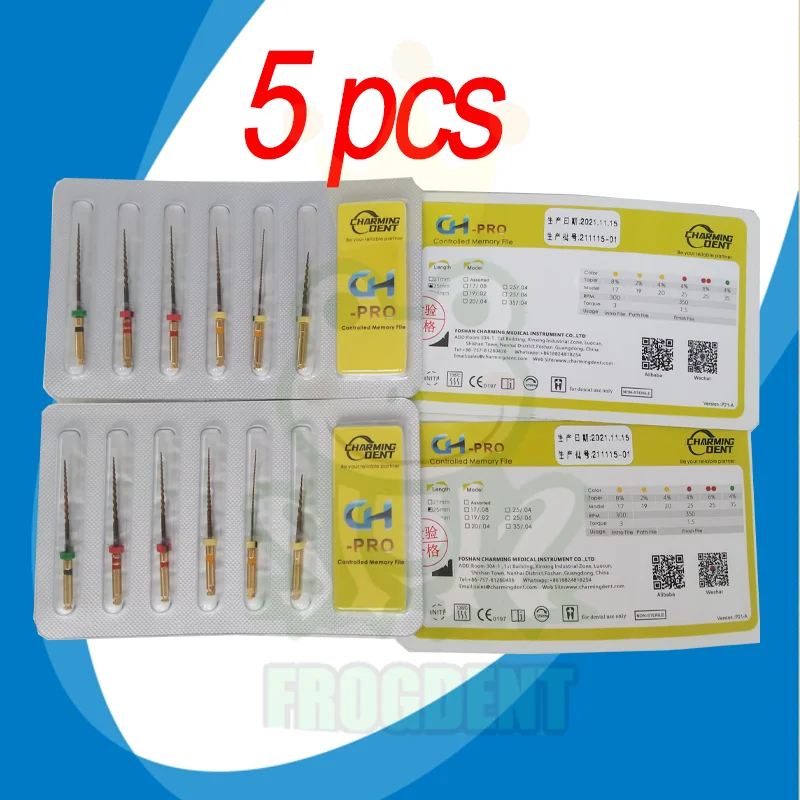 Charming-Dental-Endo-File-Rotary-Instruments-CH-PRO-Niti-Gold-File ...