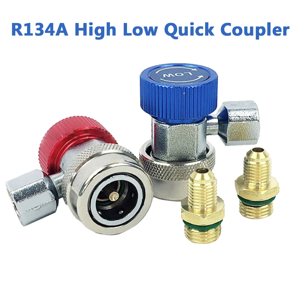 Adjustable-AC-Air-Conditioner-High-Low-R134A-Quick-Coupler-Adapter ...