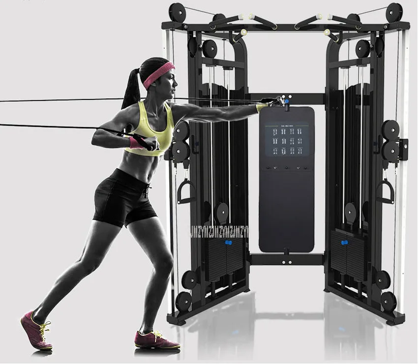 Commercial Large Double Arm Counterweight Pulling Rope Training Machine ...