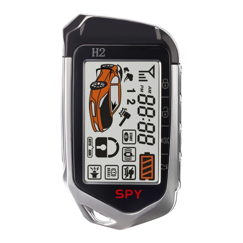 One Button Start Stop Two-way Car Alarm With Autostart Smart Phone ...