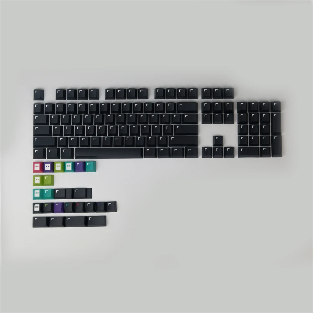 GMK Color Pixel Dots Cherry Profile Unique Font Dye Sub Thick PBT GK61 ...