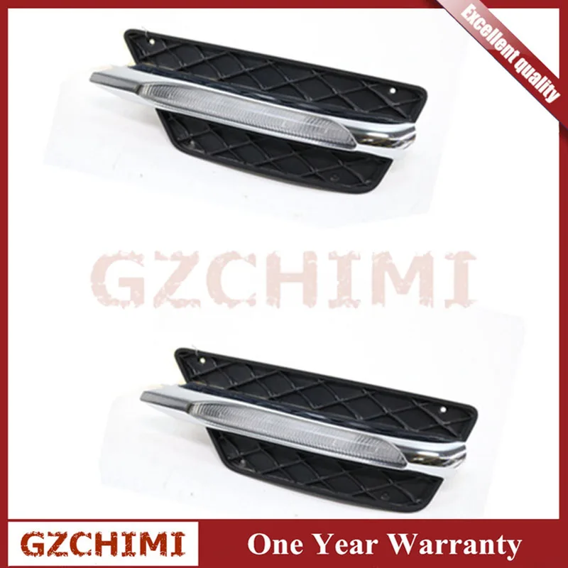 A2048851353-A2048851453-LH-RH-Front-Bumper-Grill-Molding-LED-Fog-Light ...