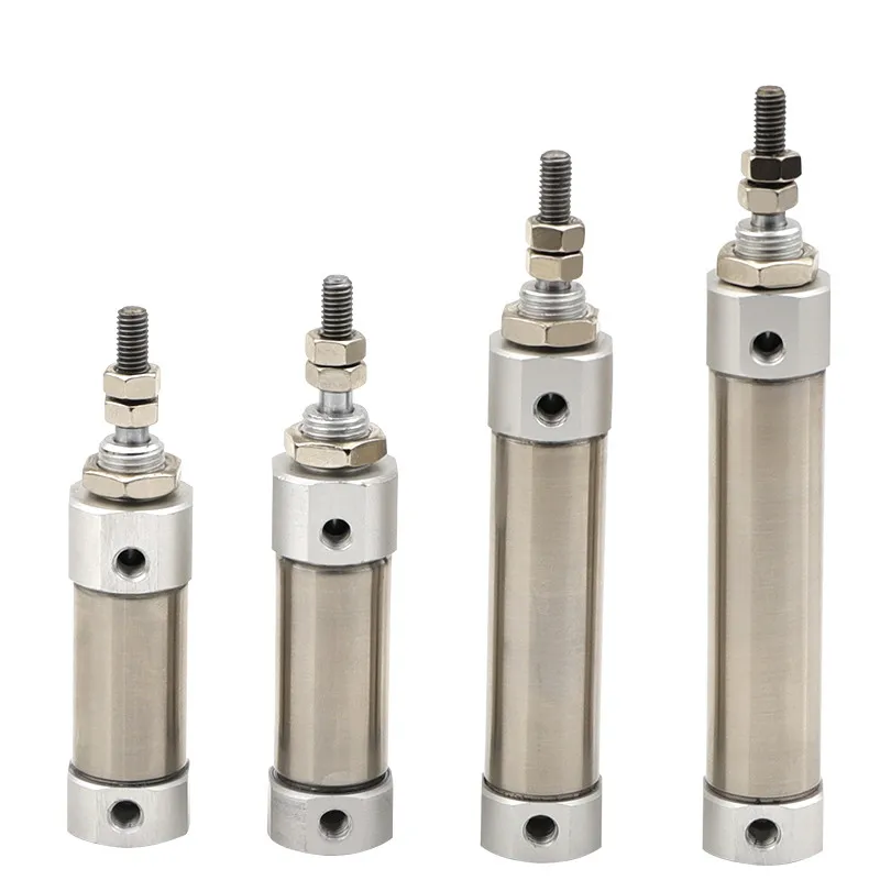 CDJ2B Mini cilindro de aire neumático, varilla única de doble acción, 10mm, 16mm, diámetro de 10 ...