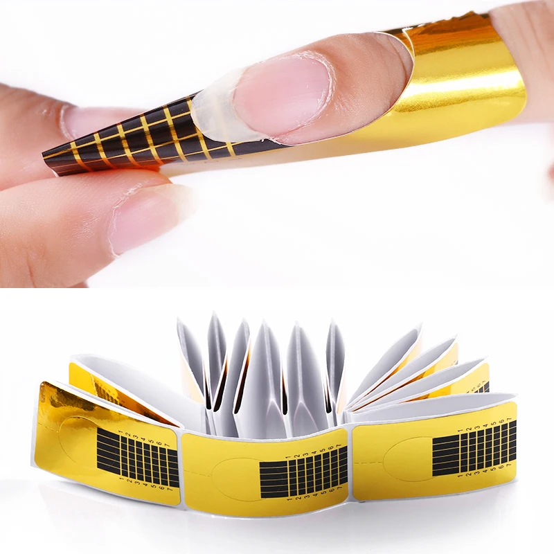 20pcs/10pcs French Nail Form Tips for Acrylic UV Gel Nails Extension ...