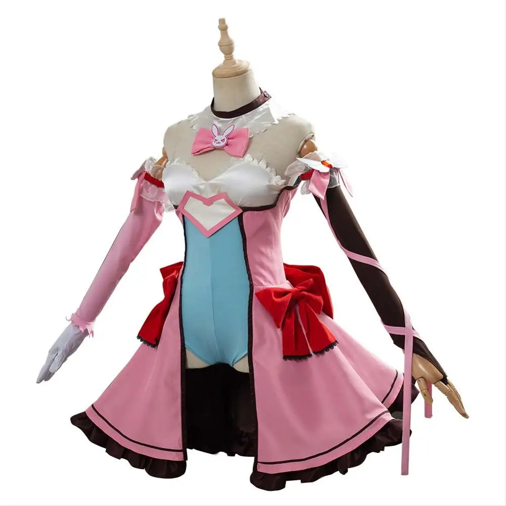 Game Overwatch D.VA Magic Girl Cosplay Costume - AllCosplay.com