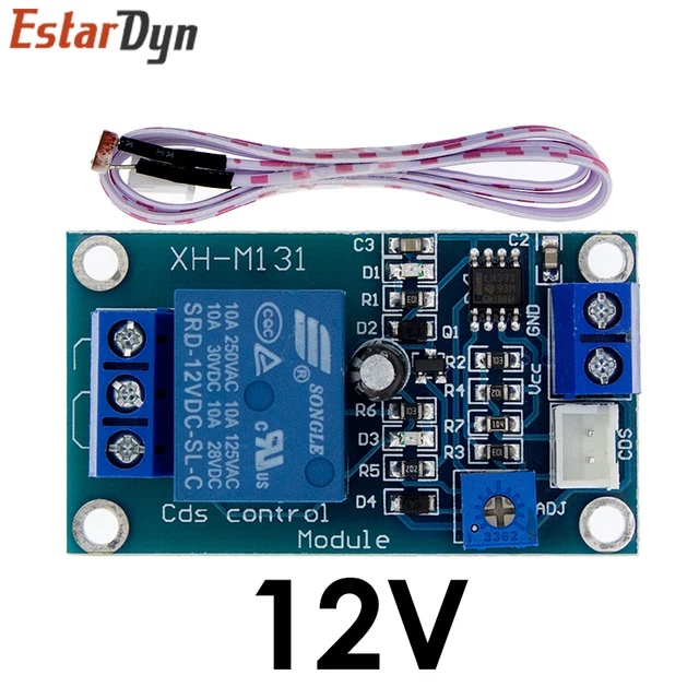 XH-M131 DC 5V 12V 24V 10A Light Control Switch Photoresistor Relay Module Detection Sensor ...
