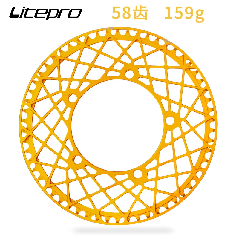 LP Litepro Spider Web Chainring Crankset 130 BCD Folding Bike BMX ...