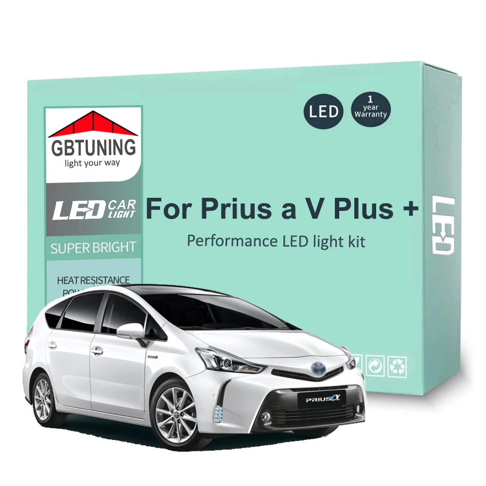 12Pcs-LED-Interior-Light-Bulb-Kit-For-Toyota-Prius-A-V-Plus-2012-2013 ...