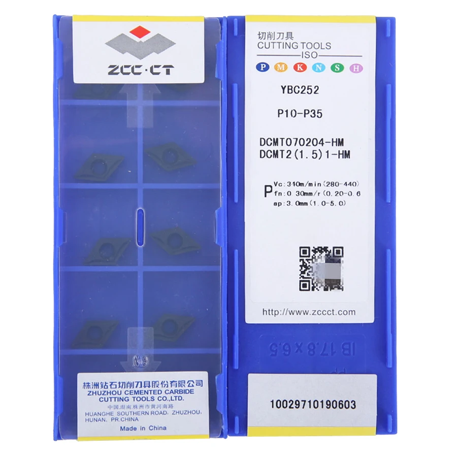 ZCC.CT DCMT070204 HM YBC252/DCMT070208 HM YBC252/DCMT11T304 HM YBC252/DCMT11T308 HM YBC252 ...