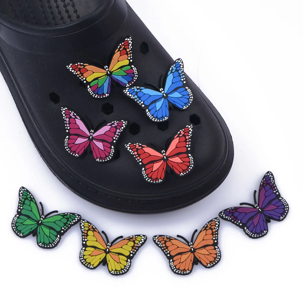 Lovely Colorful Butterfly Charms Cartoon Eye Croc JIBZ Decoration ...