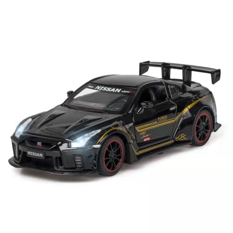 1:32 Nissan GTR R35 alloy simulation force control toy car model ...