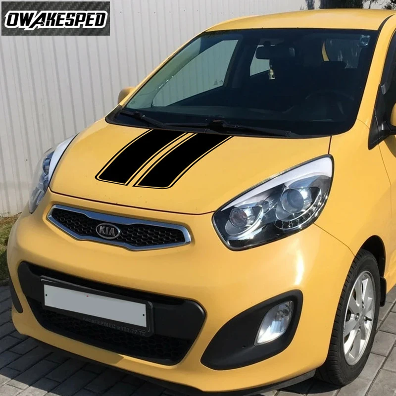 Car-Hood-Bonnet-Sticker-For-KIA-Picanto-Morning-Racing-Accessories-Auto ...