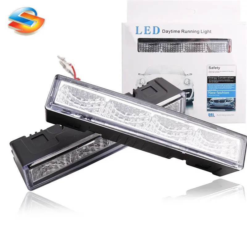 2PCS-DRL-LED-Daytime-Running-Light-Waterproof-Universal-DRL-Kit-Day ...