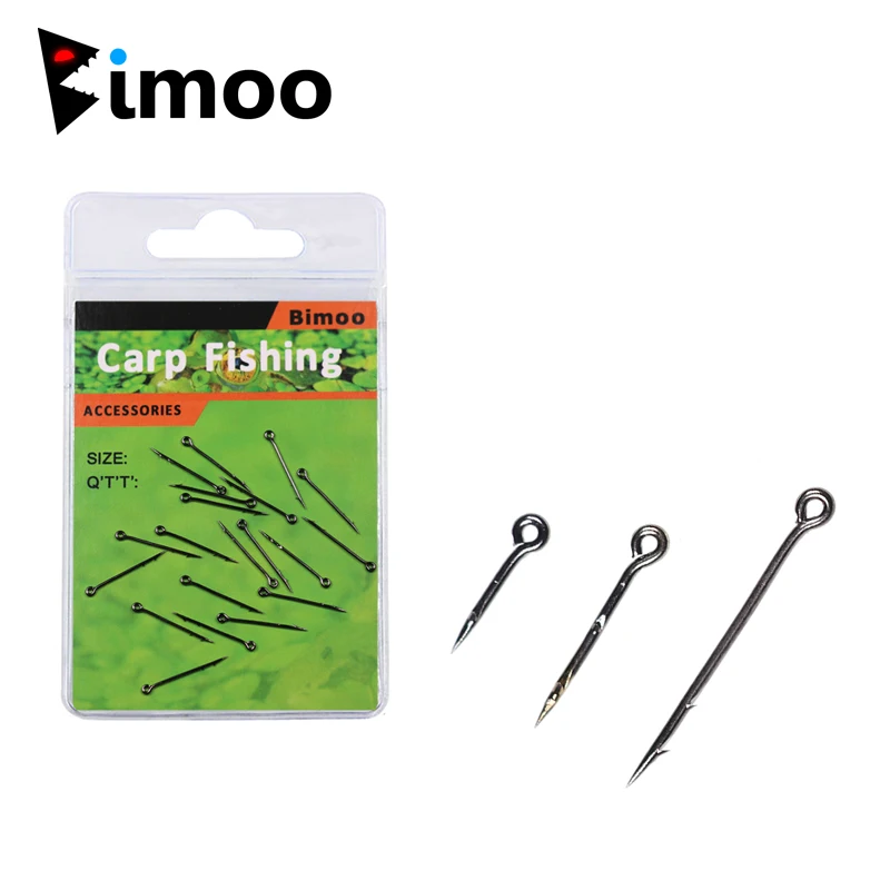 Bimoo 20pcs Bait Spike Pin Carp Fishing Hook Bait Sting Boilies Pin ...